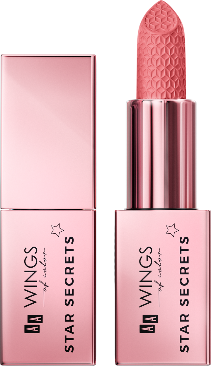 AA WINGS OF COLOR, Star Secrets Semi Matte, pomadka do ust, mocno ...