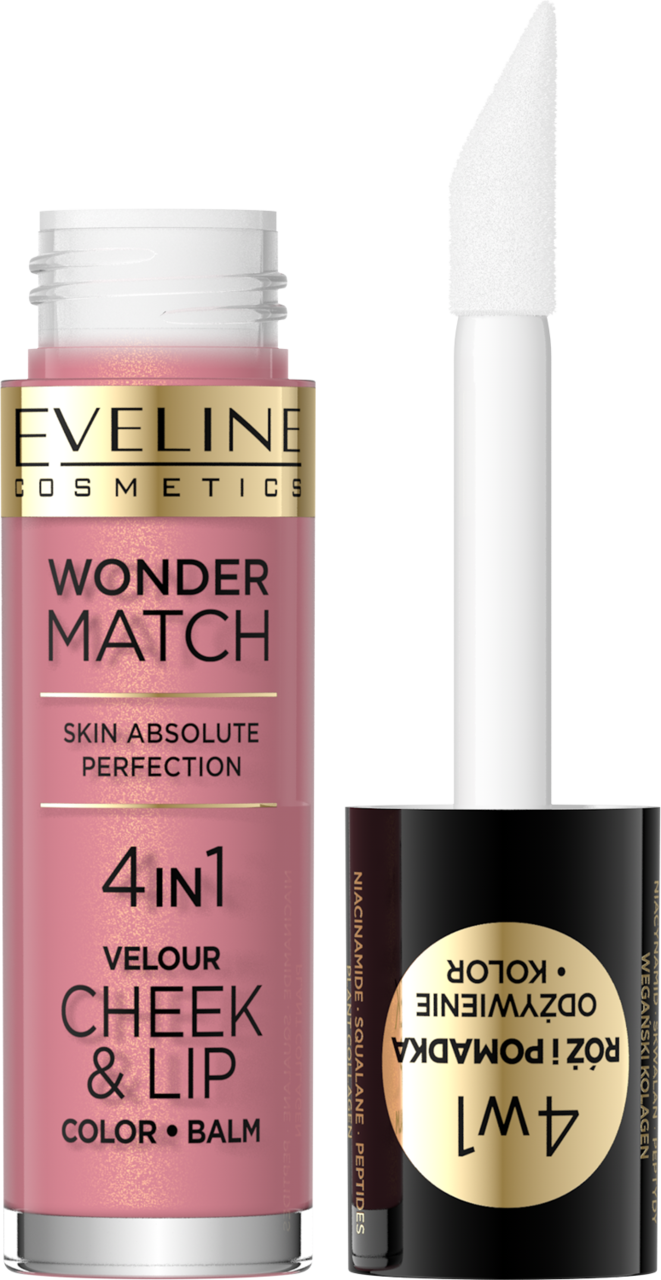 EVELINE COSMETICS, Wonder Match , Róż do policzków i pomadka, 4w1, nr 03, 4,5 ml | Drogeria ...