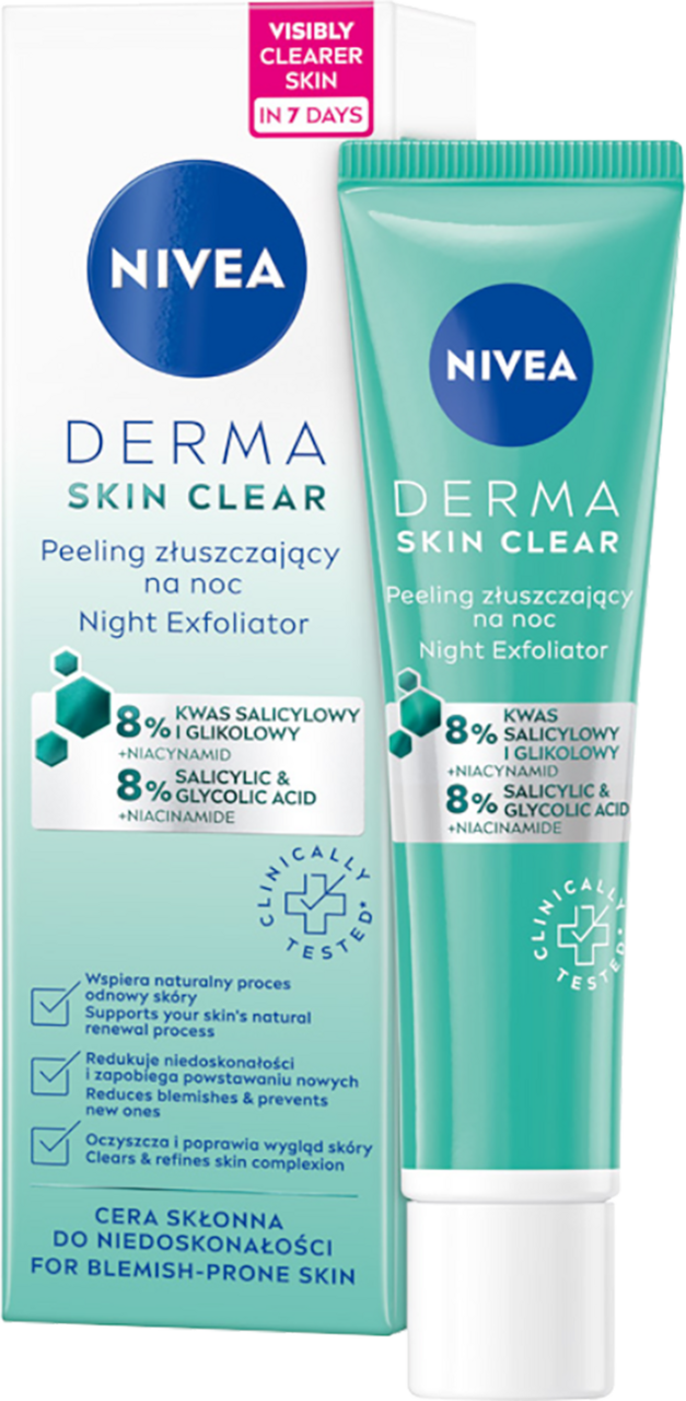 NIVEA, , peeling do twarzy, złuszczający, na noc, 40 ml | Drogeria ...