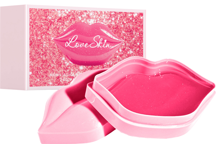 LOVE SKIN, , maseczka na usta, hydrożelowa, z ekstraktem z róży, 20 szt ...