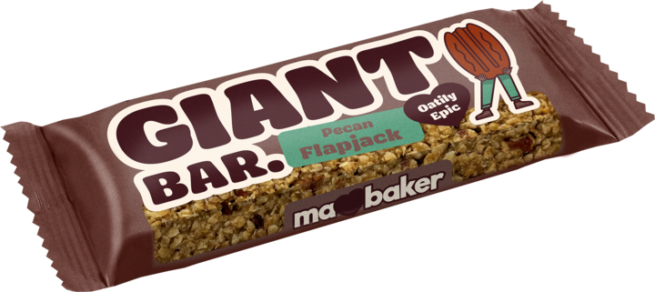 MABAKER, Giant Bar , baton zbożowy, o smaku orzechów pekan,, 90 g ...