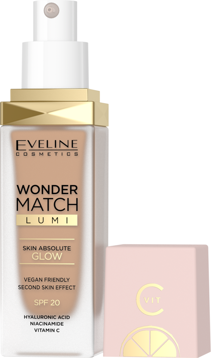 EVELINE COSMETICS, Wonder Match Lumi, podkład do twarzy, rozświetlający ...