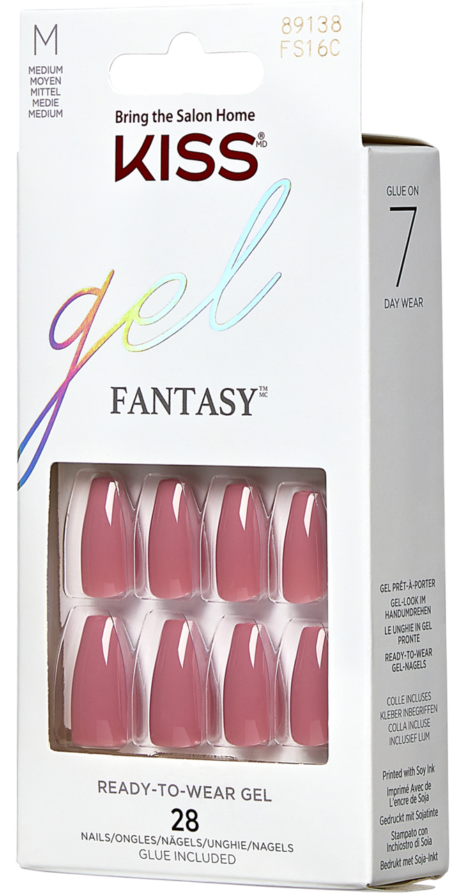 KISS, Gel Fantasy , sztuczne paznokcie +klej, FS16, zestaw, 1 szt ...