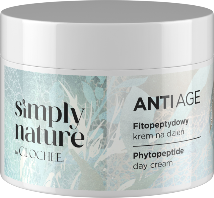 CLOCHEE, Simply Nature , krem fitopeptydowy, na dzień, Anti Age, 50 ml ...