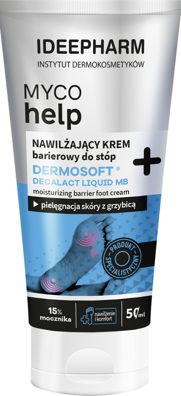 MYCO HELP, , krem do stóp barierowy, nawilżający, 15% mocznika, 50 ml ...
