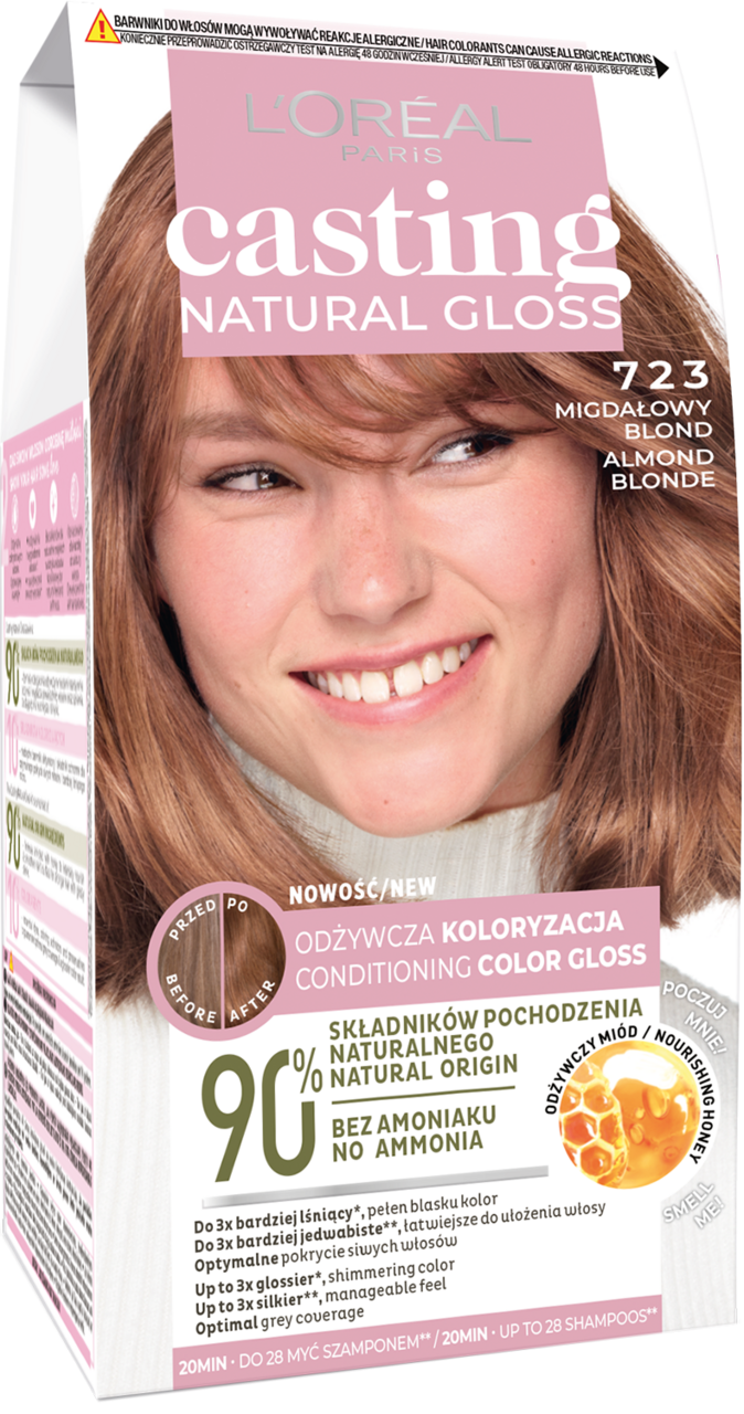 L'ORÉAL PARIS CASTING NATURAL GLOSS, krem koloryzujący, nr 723 ...