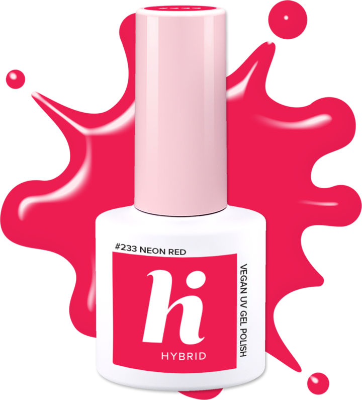 HI HYBRID, lakier hybrydowy, #233 Neon Red, 5 ml | Drogeria Rossmann.pl