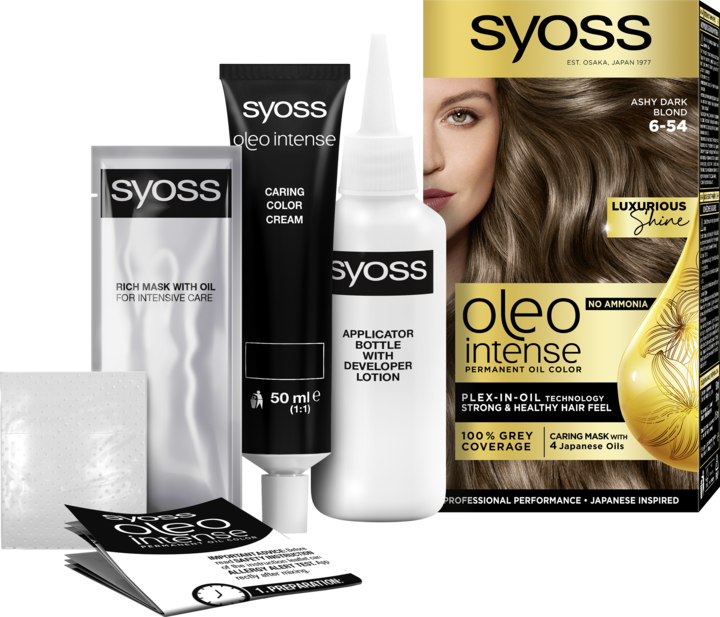SYOSS, Oleo Intense , trwała koloryzacja Popielaty Ciemny Blond 6-54, 1 ...