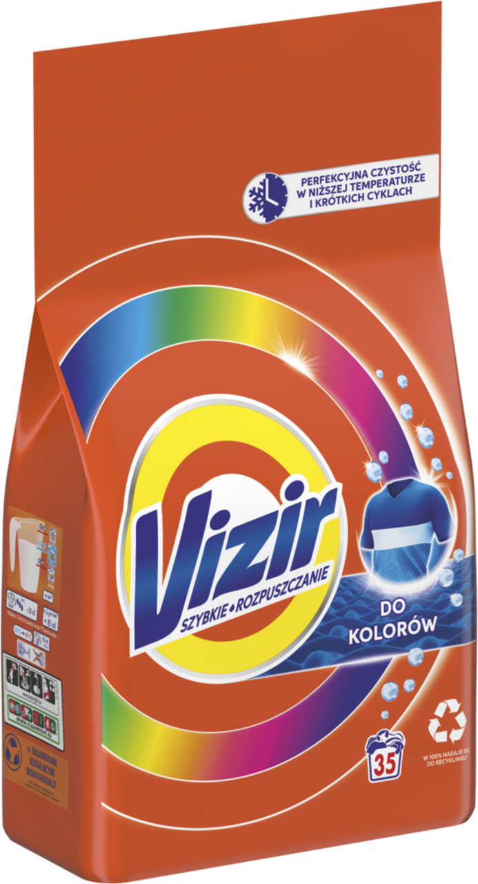 VIZIR, proszek do prania tkanin kolorowych, 1,925 kg | Drogeria Rossmann.pl