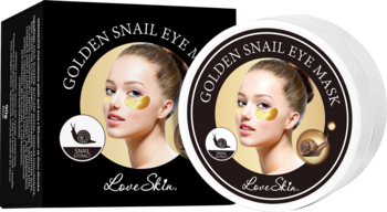LOVE SKIN, Golden Snail , płatki pod oczy hydrożelowe, ze śluzem ...