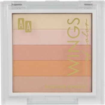 AA WINGS OF COLOR, puder modelujący, naturalny efekt rozświetlenia, 111 ...